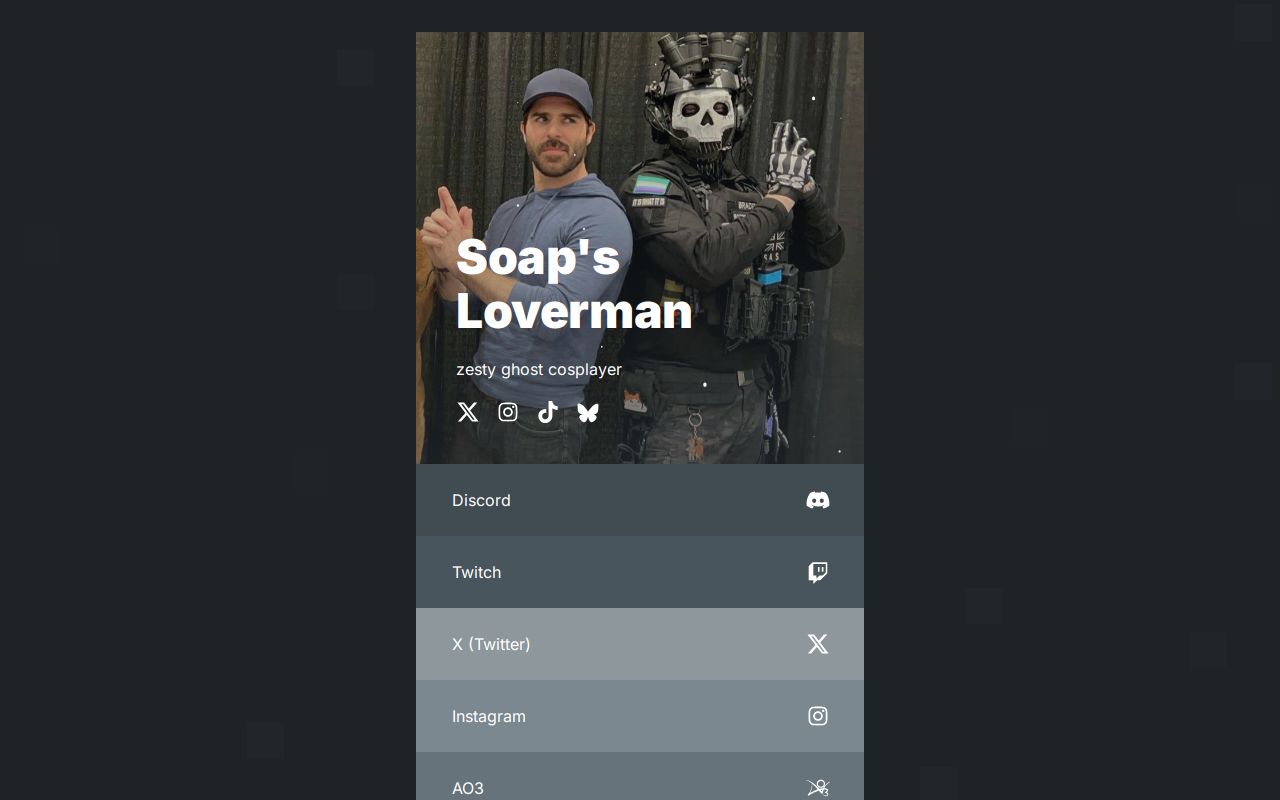 soap's loverman carrd